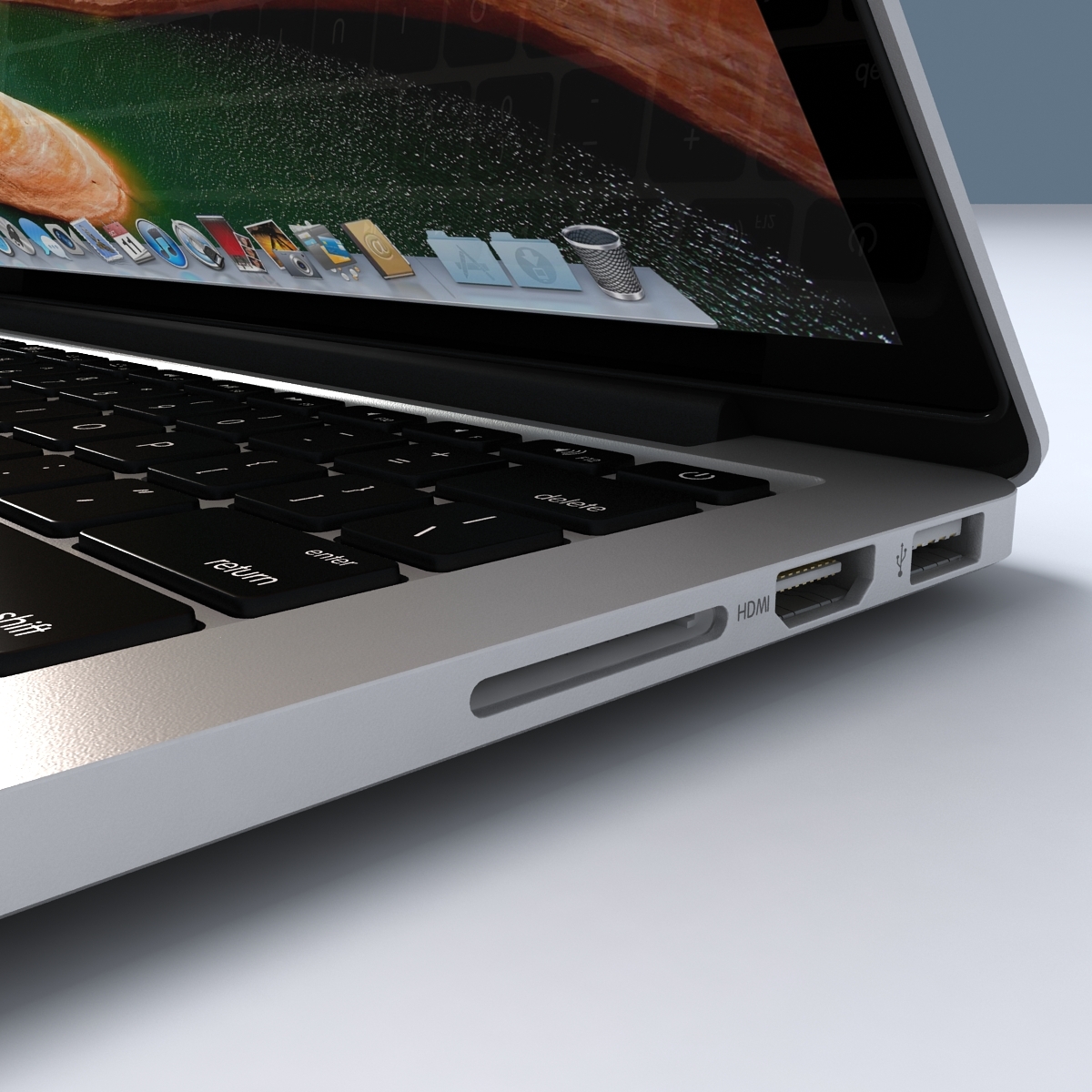 3d macbook pro 13 retina model