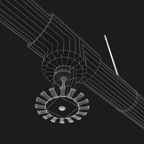 sprinkler head 3d 3ds