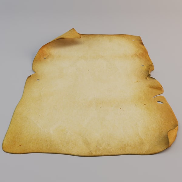 old paper 3d model