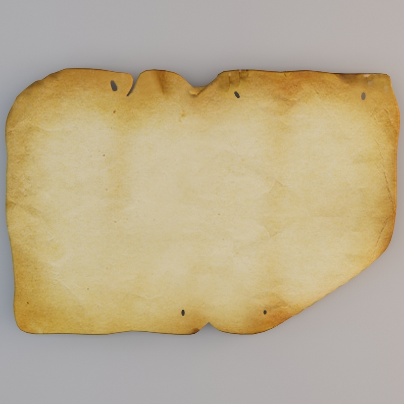 old paper 3d model