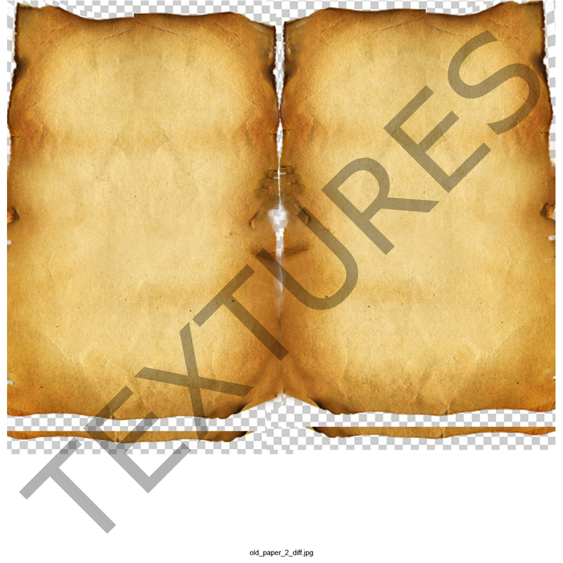 old paper 3d model