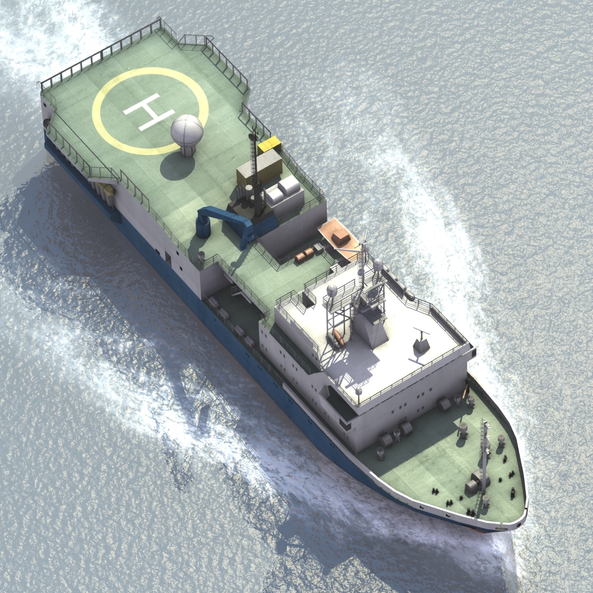 3d orient oil survey ship