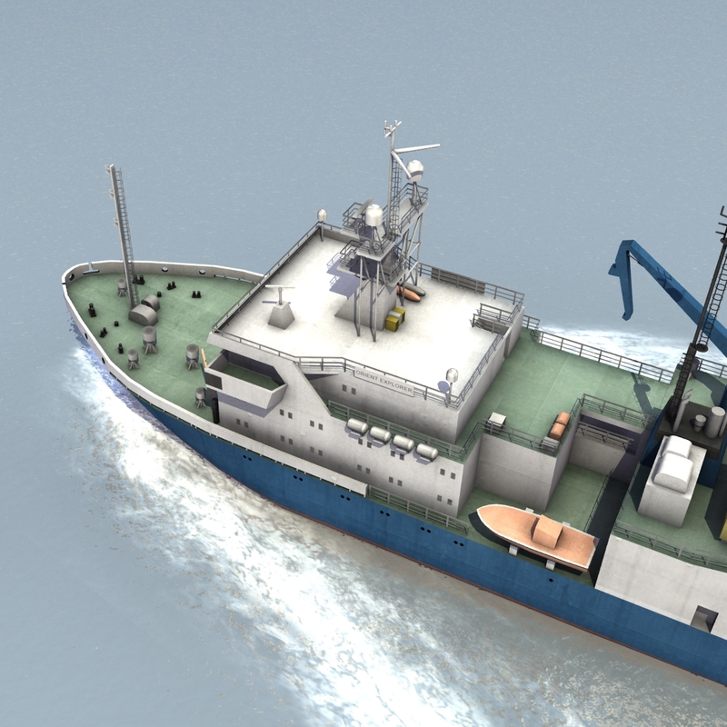 3d orient oil survey ship