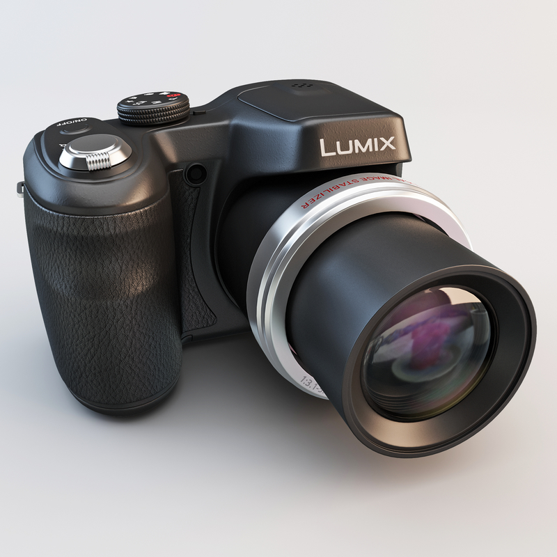 3d model panasonic lumix dmc-lz20k camera
