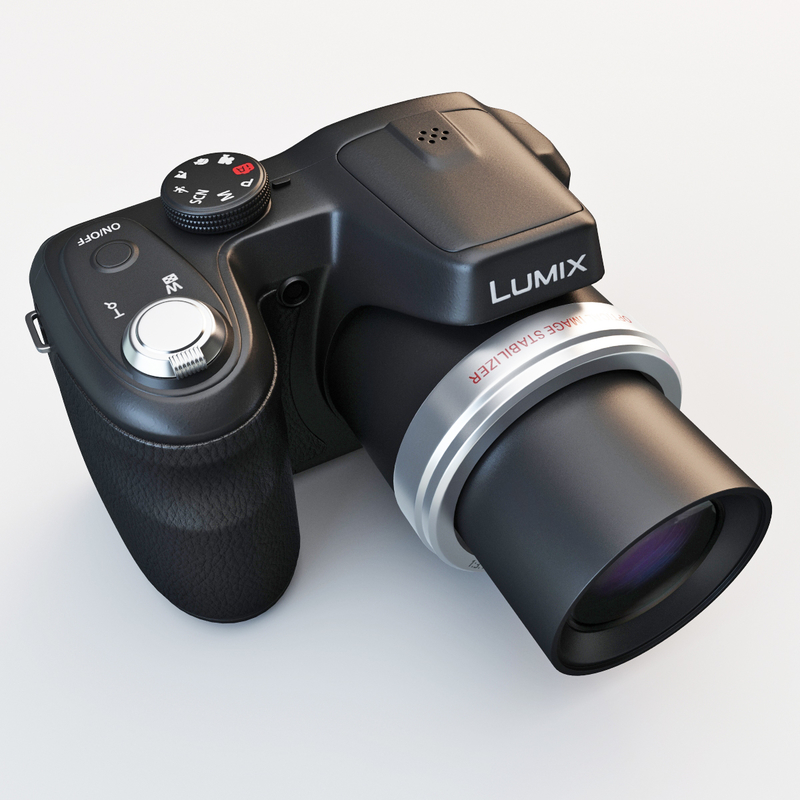 3d model panasonic lumix dmc-lz20k camera
