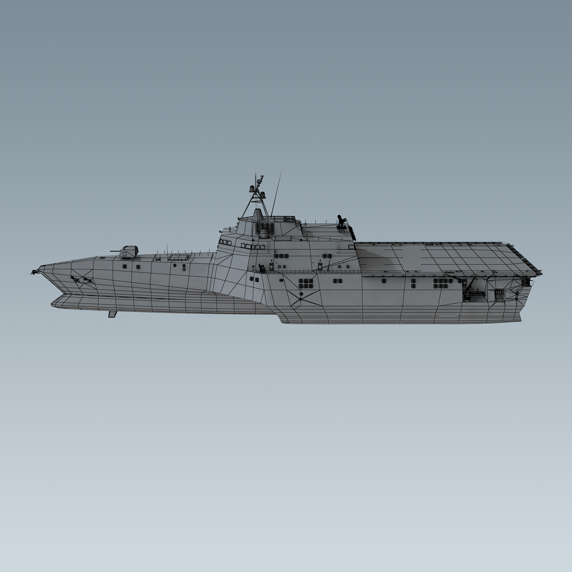 3d lcs-2 littoral combat ship