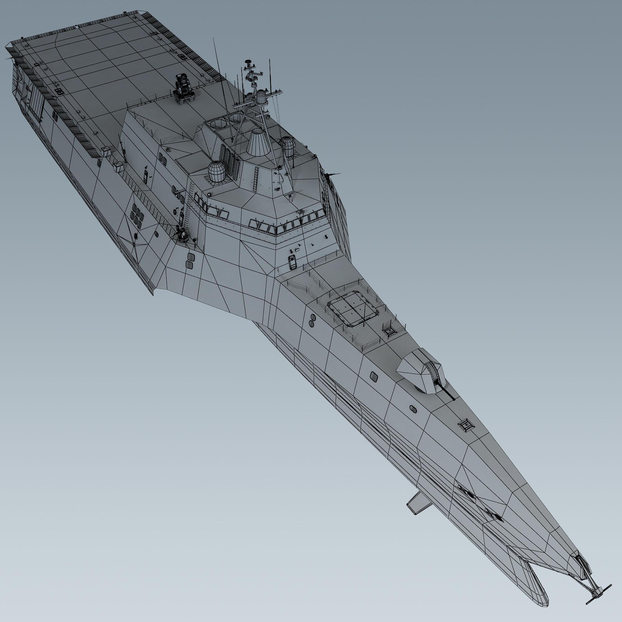 3d lcs-2 littoral combat ship