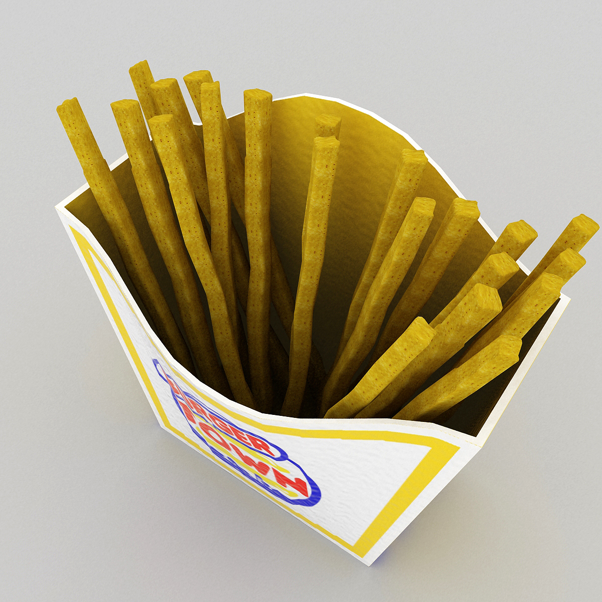 3d french fries s model