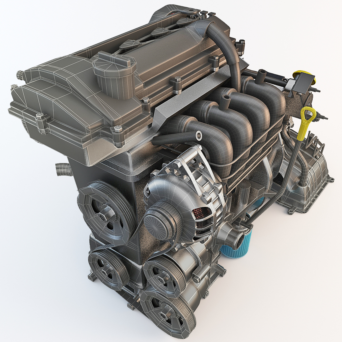 car engine 3d model