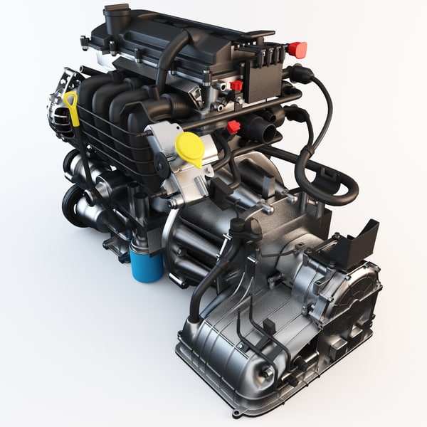car engine 3d model