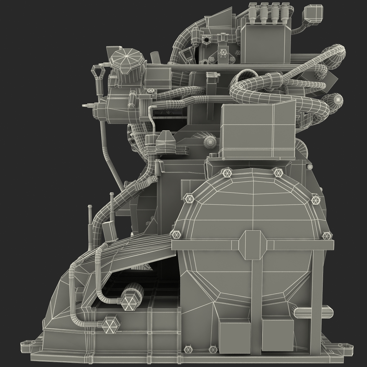 car engine 3d model