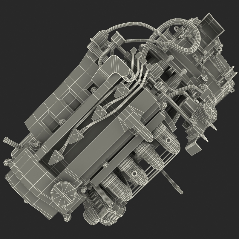 car engine 3d model