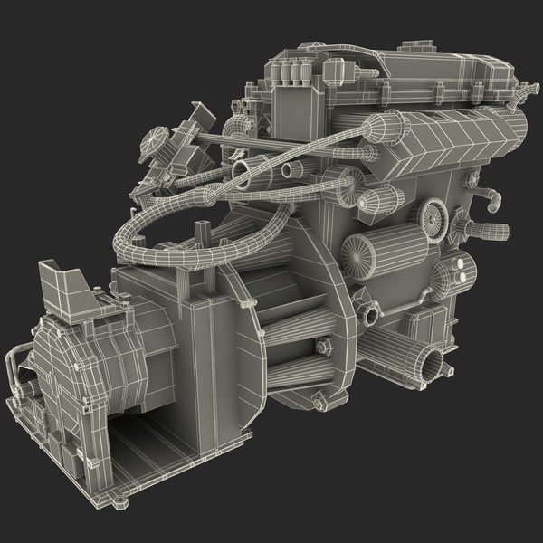 car engine 3d model