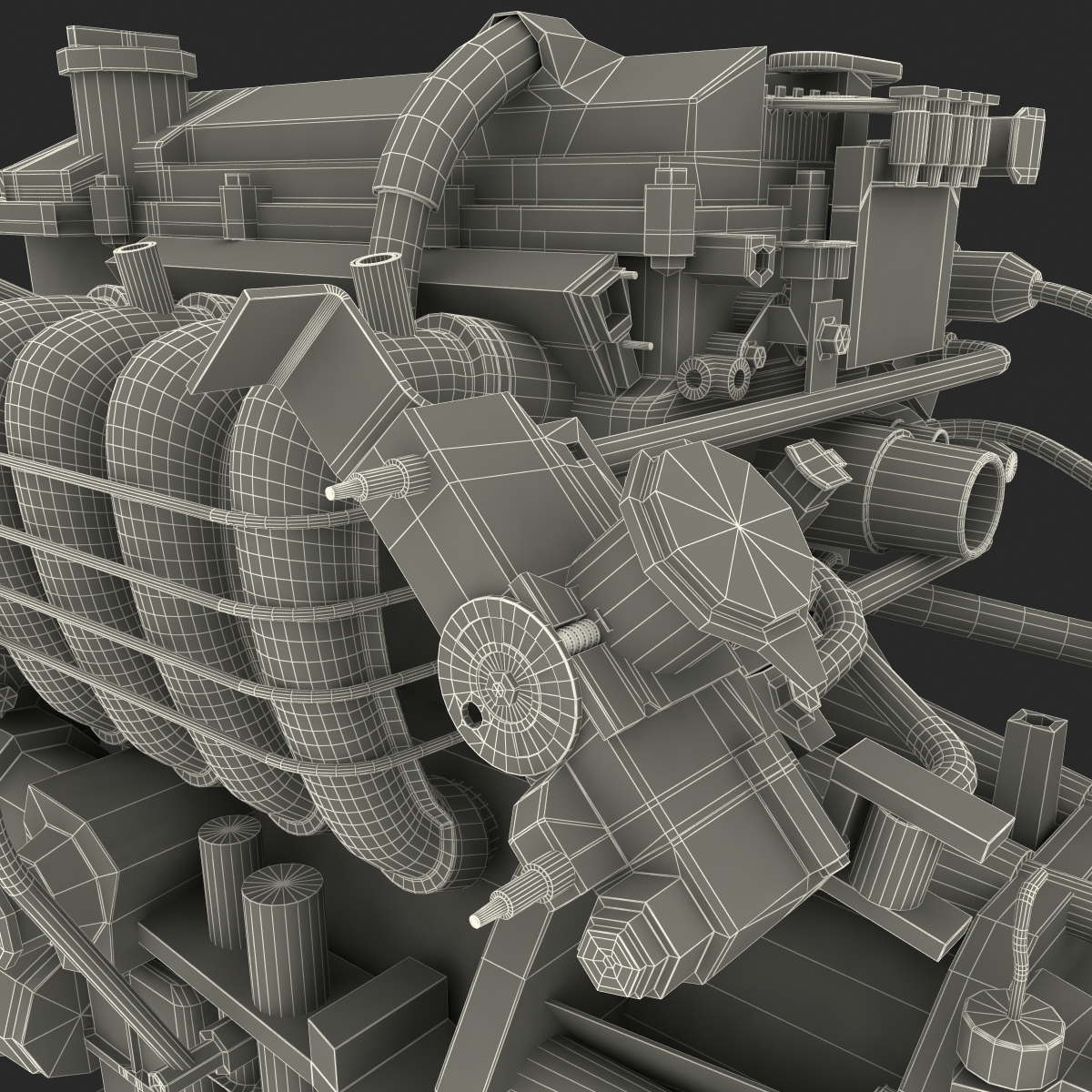car engine 3d model