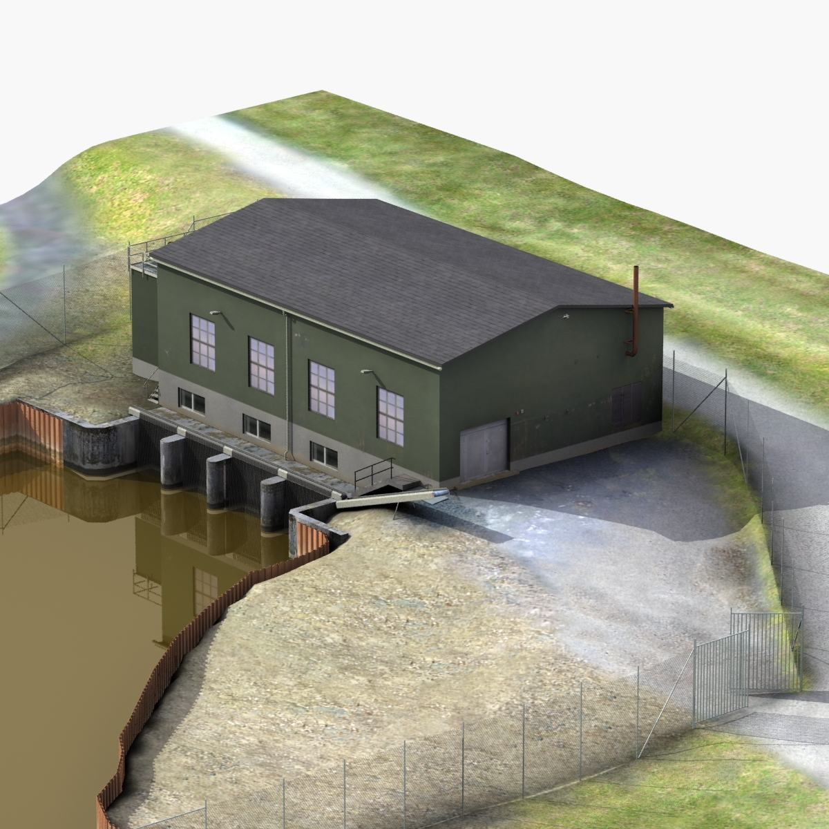 pumpstation pump 3d model