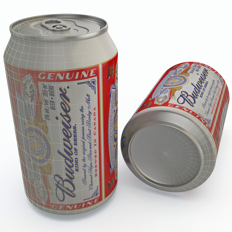 3d budweiser beer