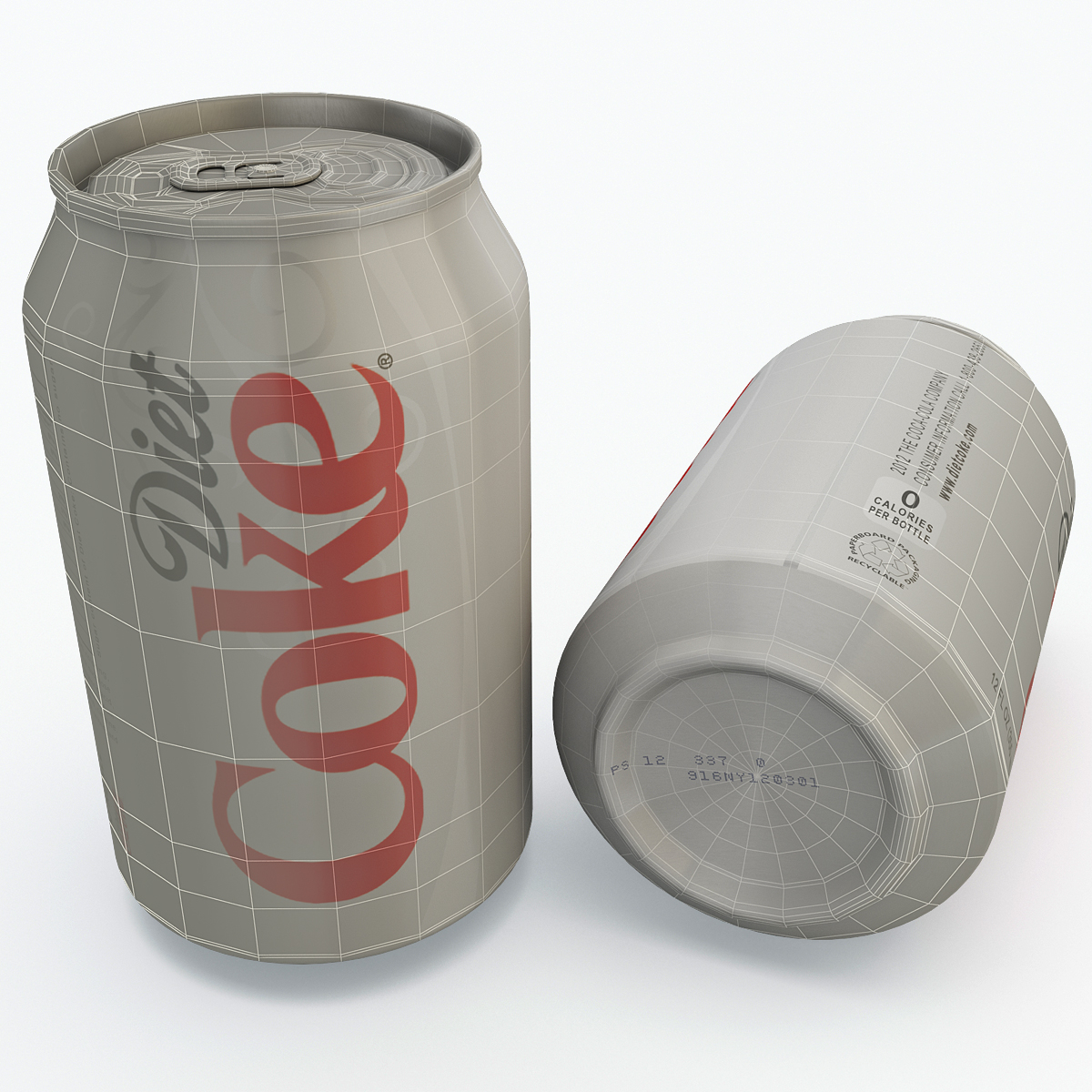 diet coke 3d obj