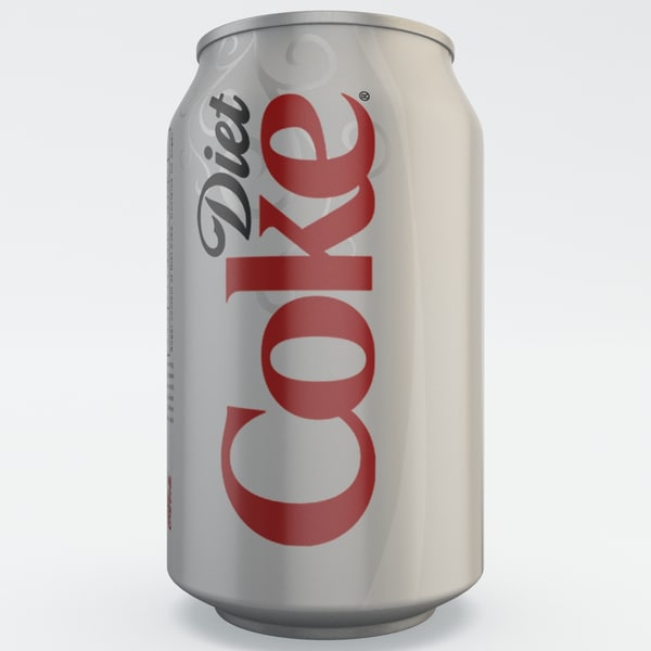 diet coke 3d obj