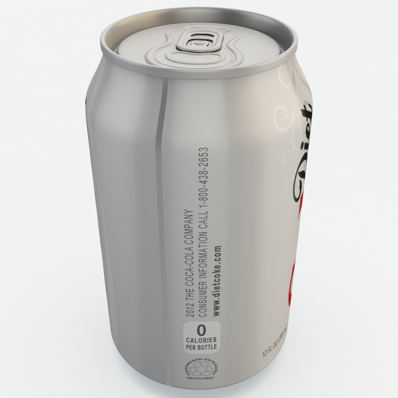 diet coke 3d obj