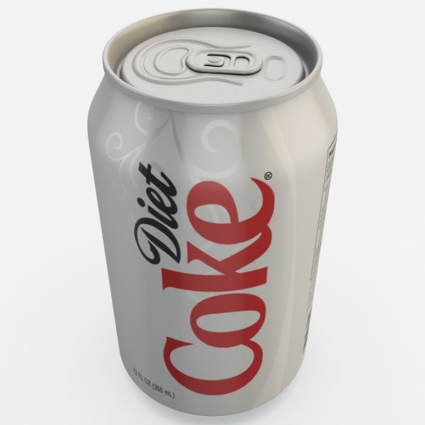 diet coke 3d obj
