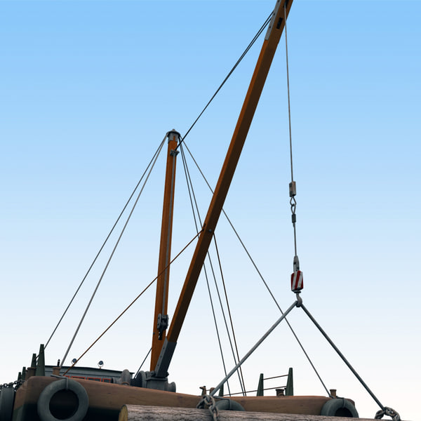 3d floating crane