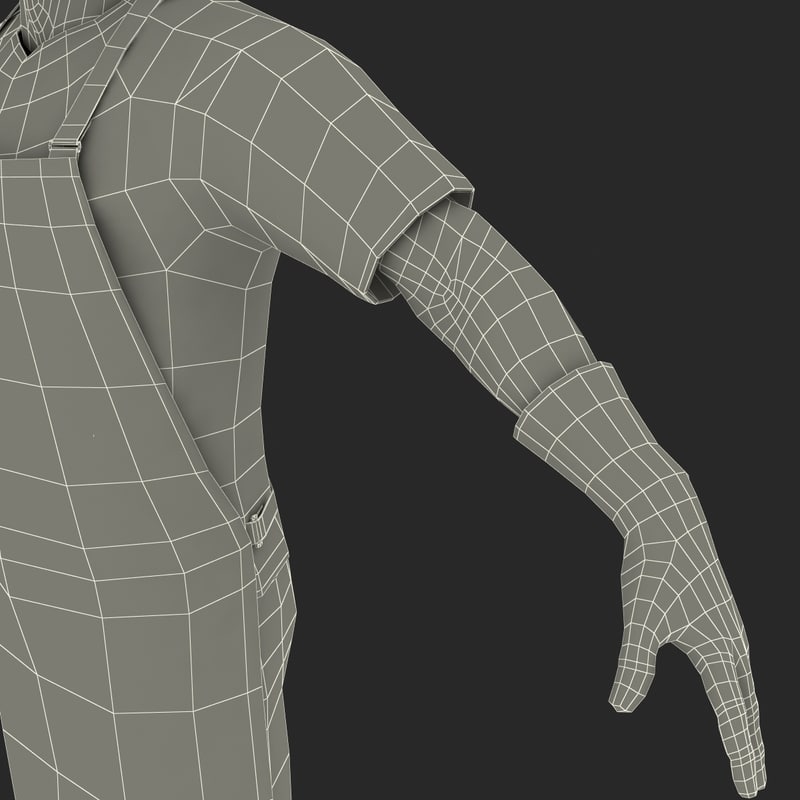 cleaner man 3d model