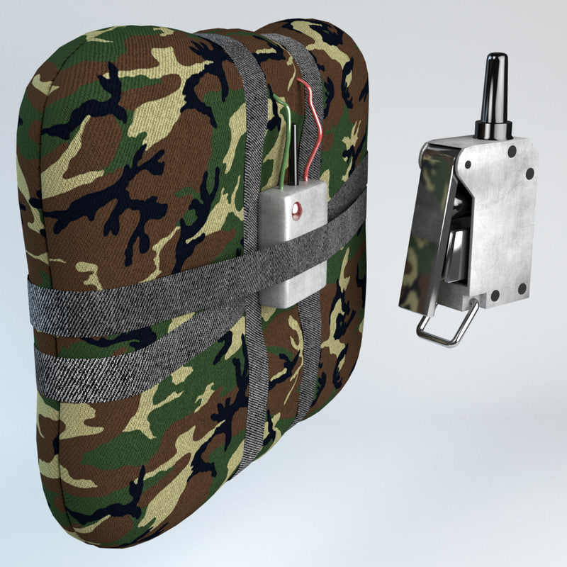 explosive c4 4 3d max