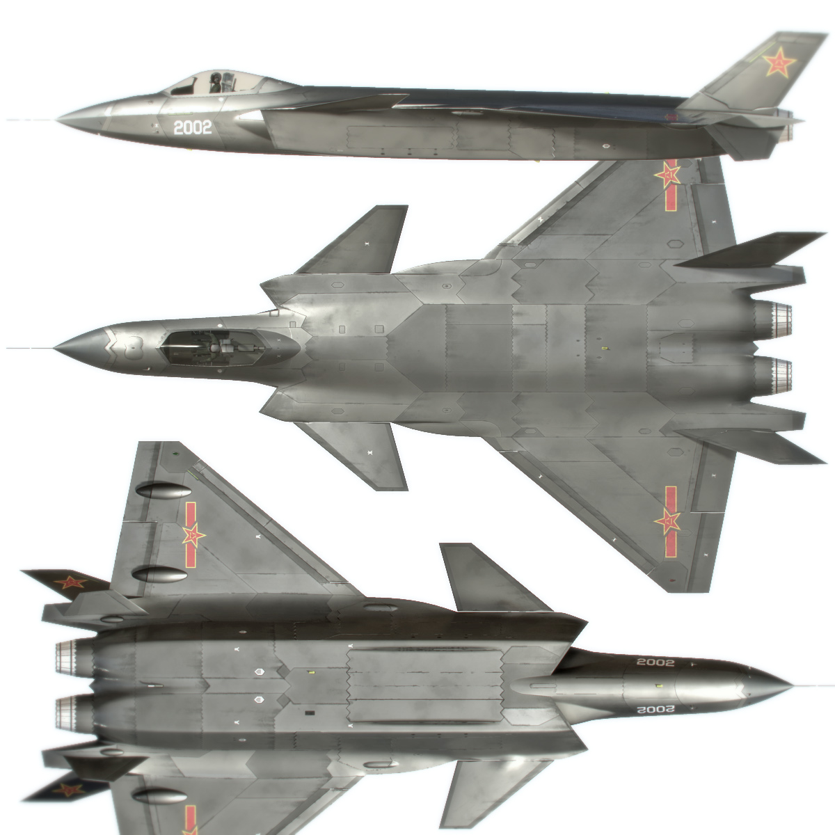 3d chengdu j-20