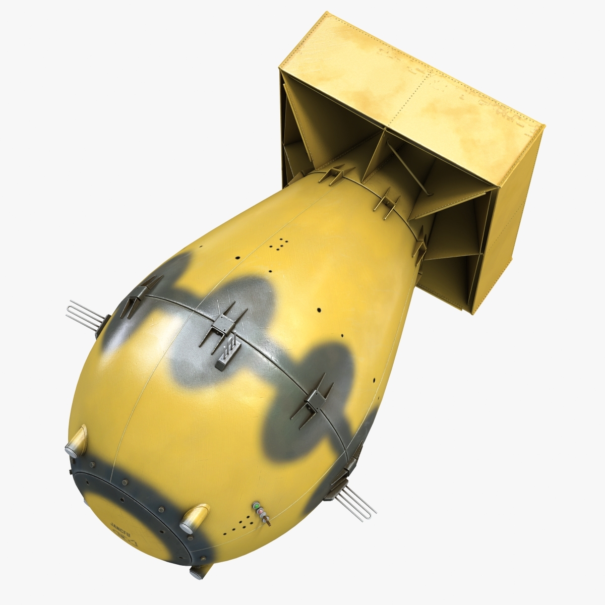 3d model fat man atomic bomb
