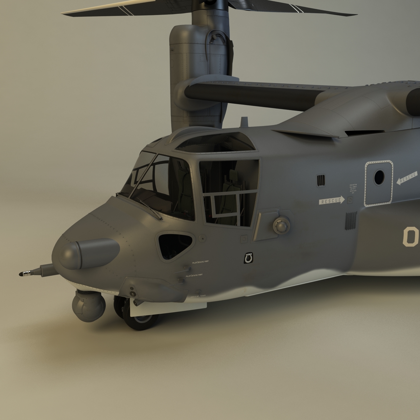 cv-22 osprey 3d model