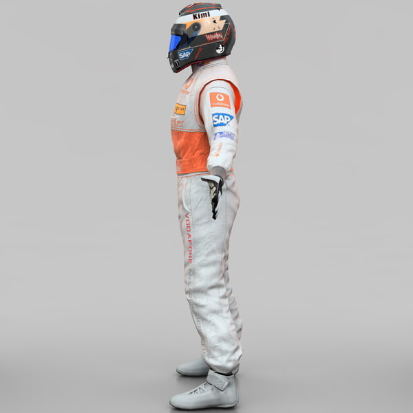 racing driver mercedes 3d 3ds