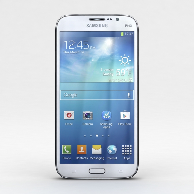 samsung galaxy mega 5 3d model