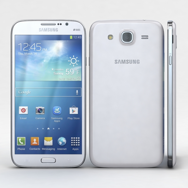 samsung galaxy mega 5 3d model