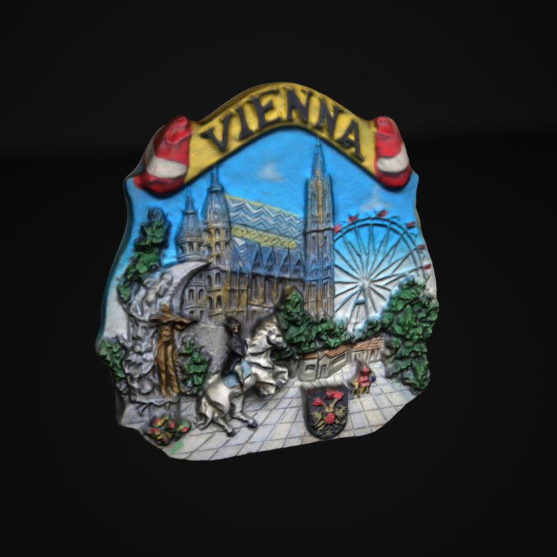 vienna austria magnet souvenir 3d 3ds