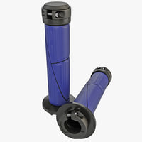 3d rubber motorcycle grips model