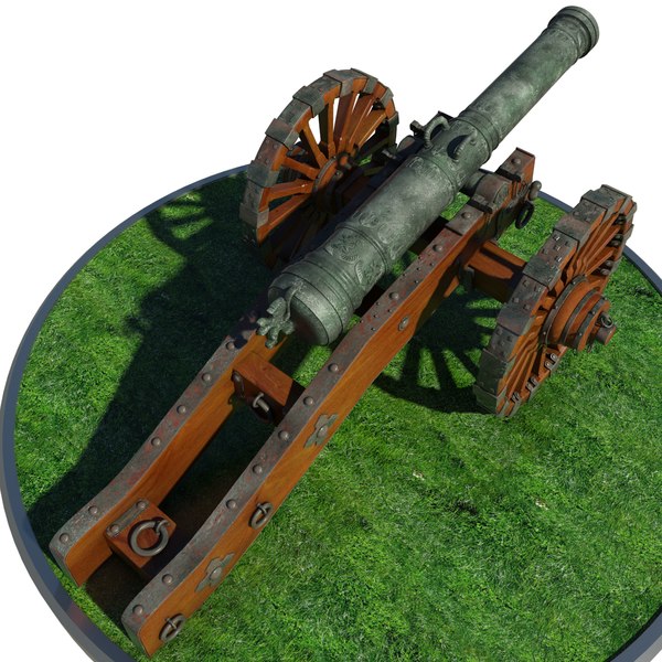medieval cannon 3d model