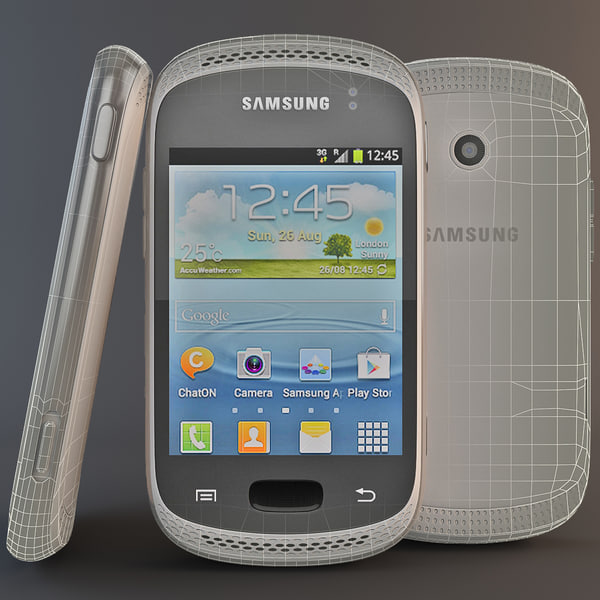 grey samsung galaxy 3d model