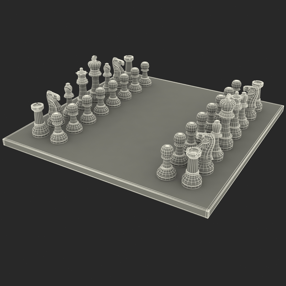 chess 2 3d model