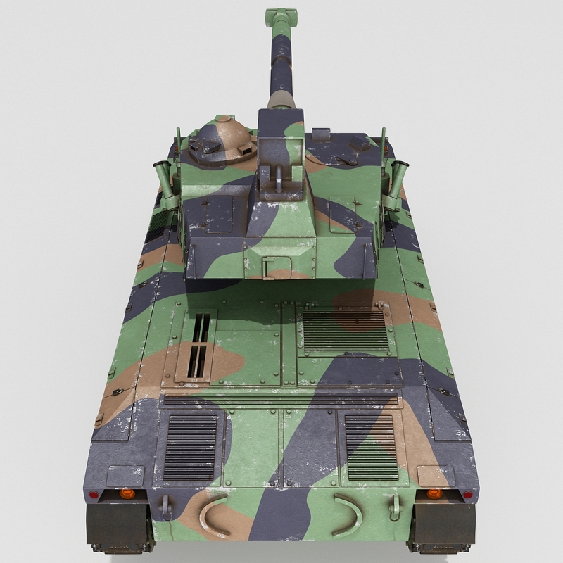3d model austrian sk-105 light tank