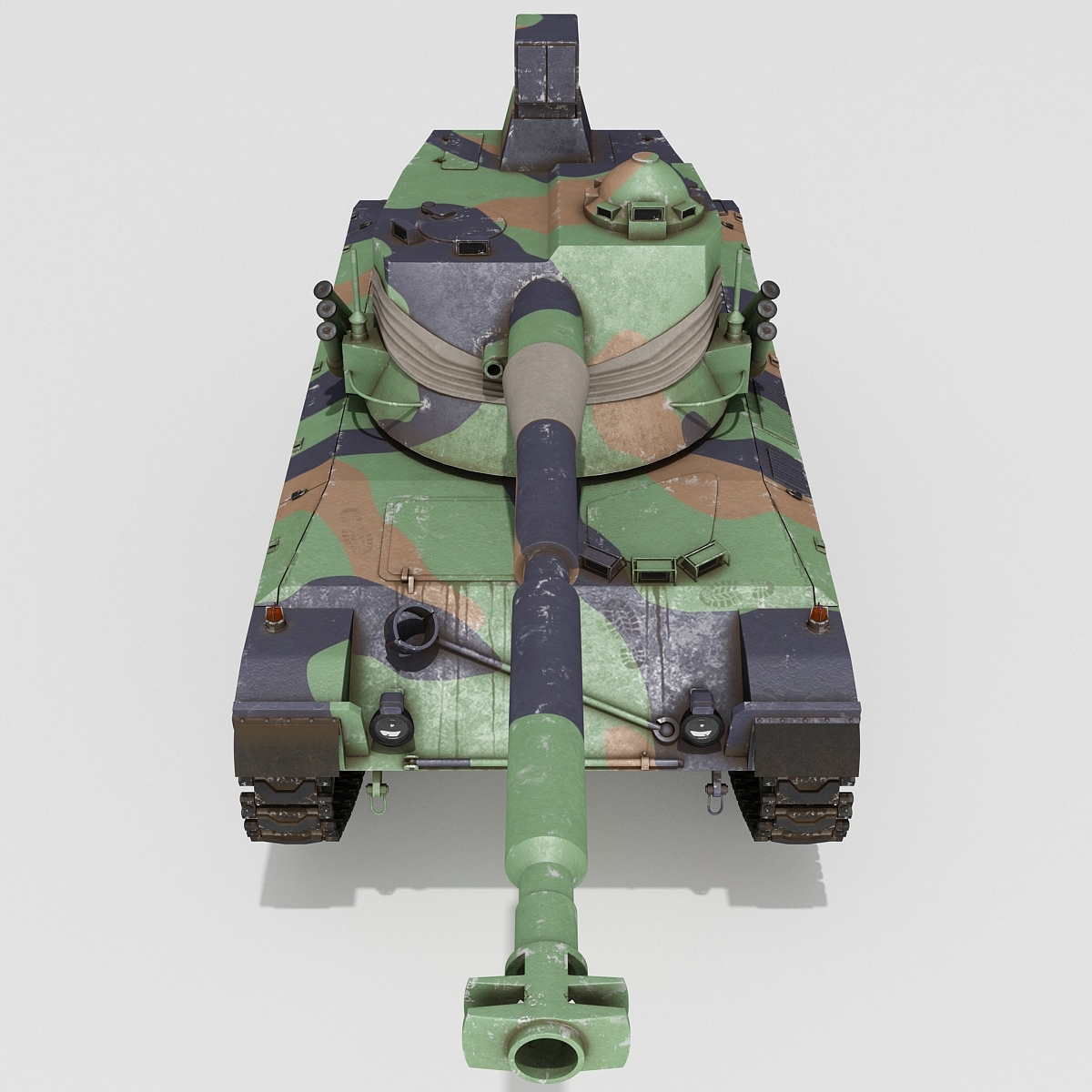 3d model austrian sk-105 light tank