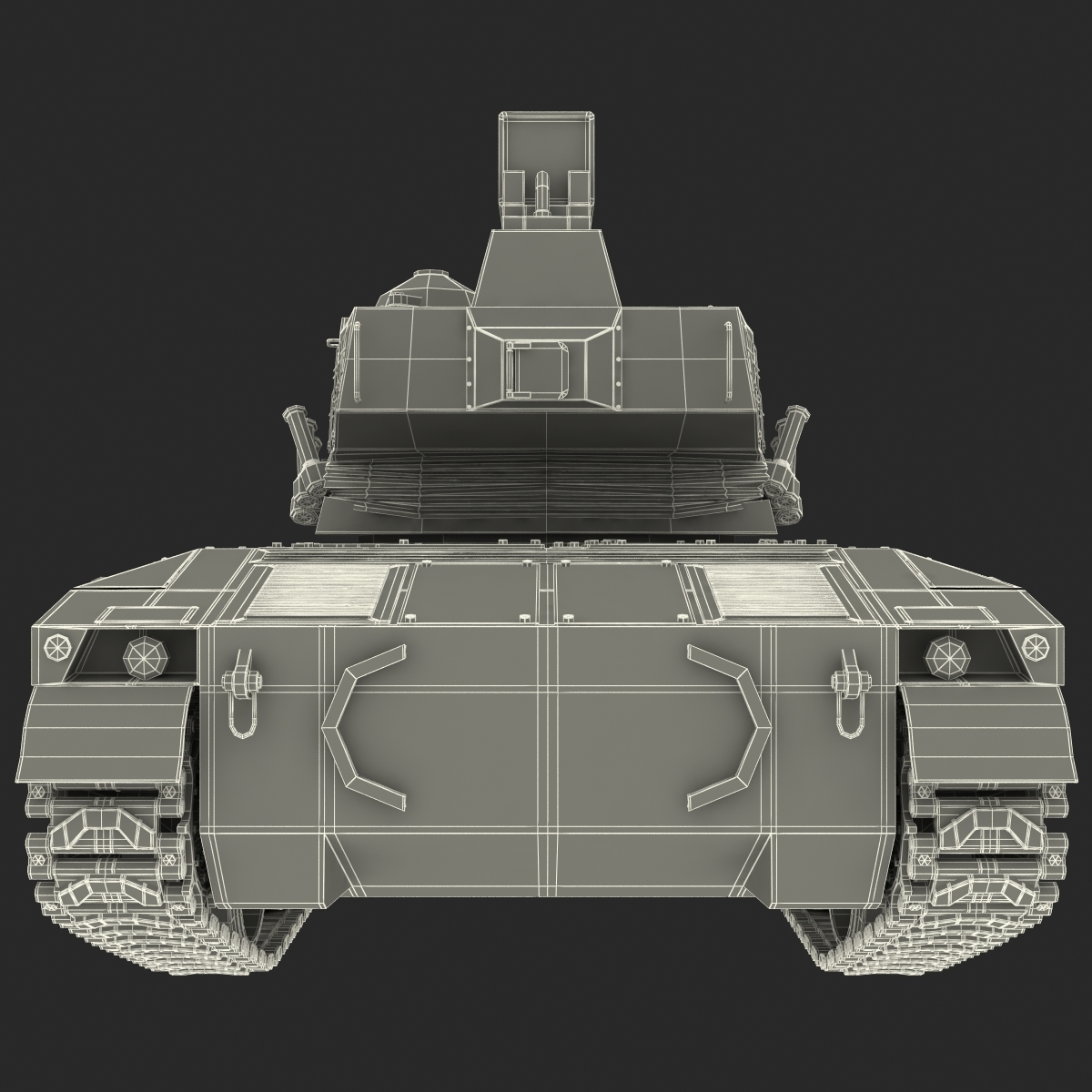 3d model austrian sk-105 light tank