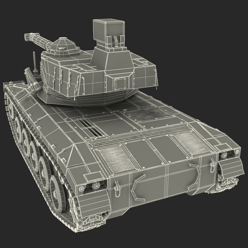 3d model austrian sk-105 light tank