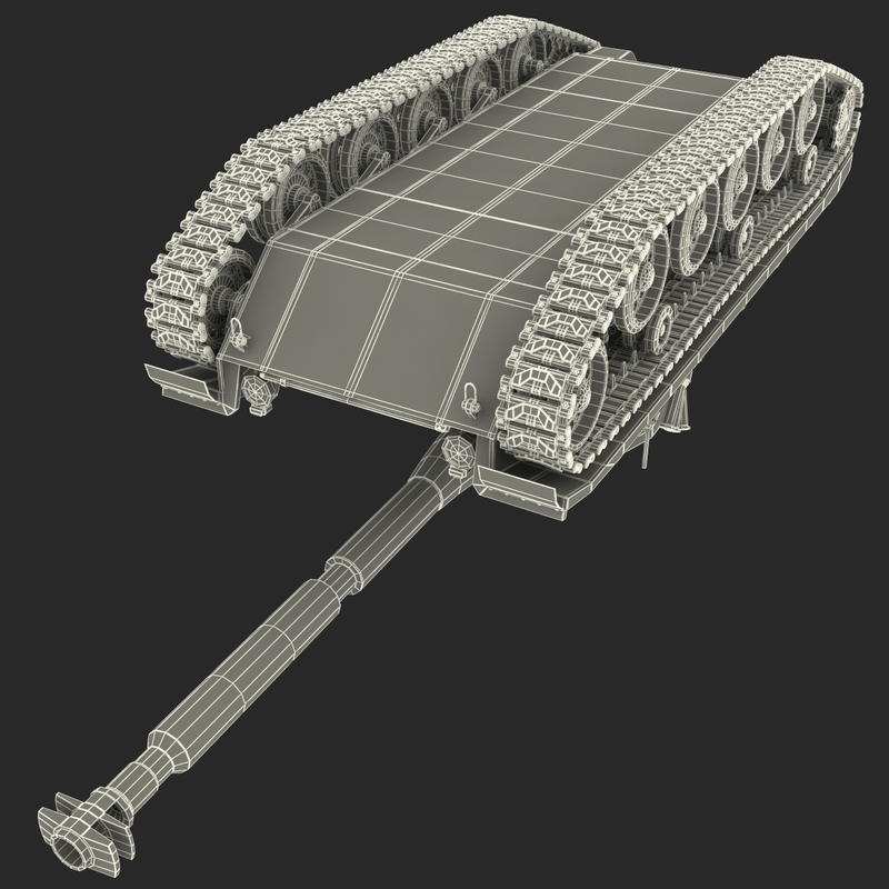 3d model austrian sk-105 light tank