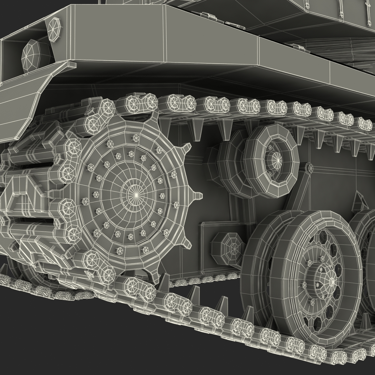 3d model austrian sk-105 light tank