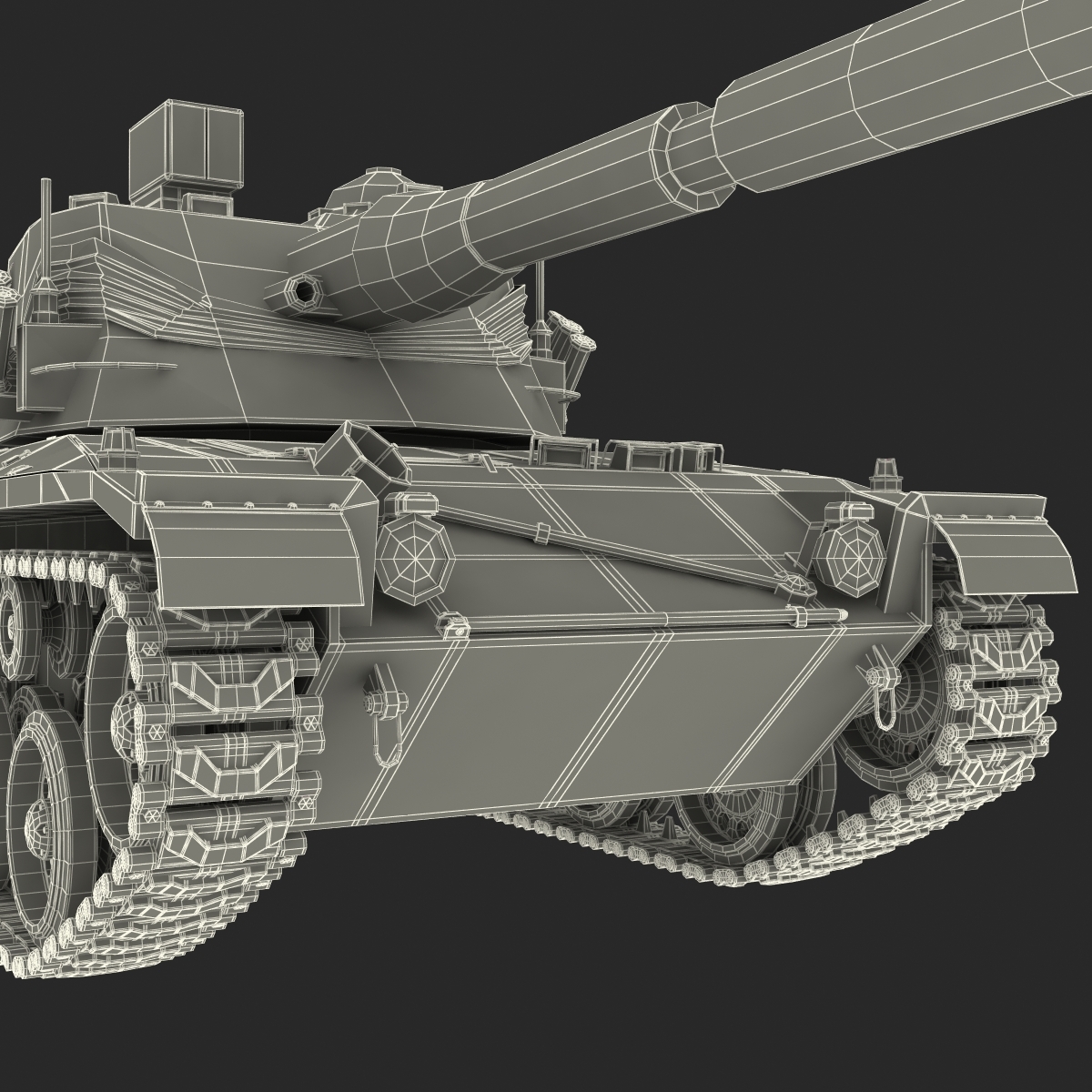 3d model austrian sk-105 light tank