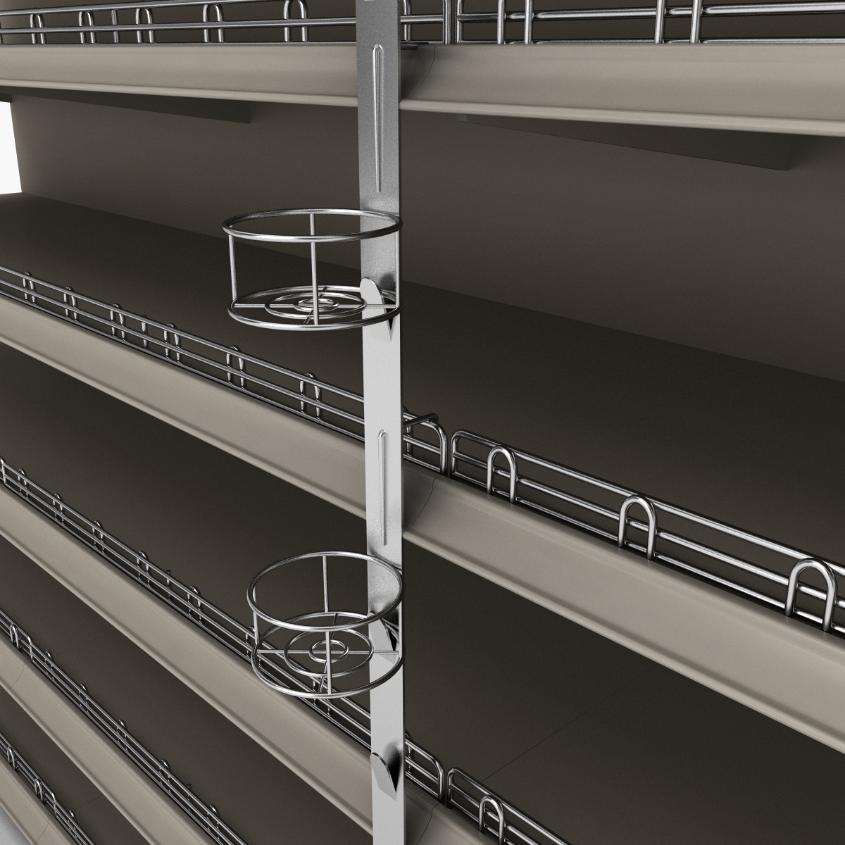 3d supermarket shelf model