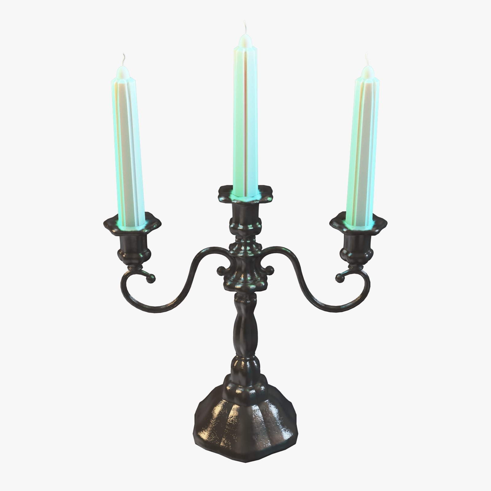 classic candle 3d model