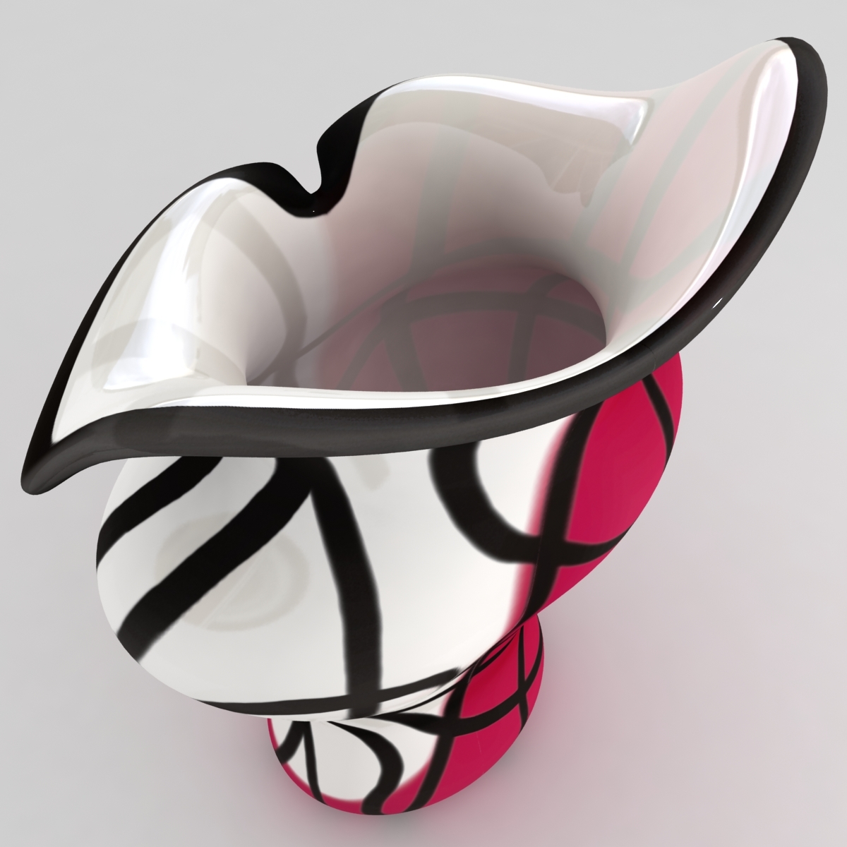3d realistic human shaped vase model