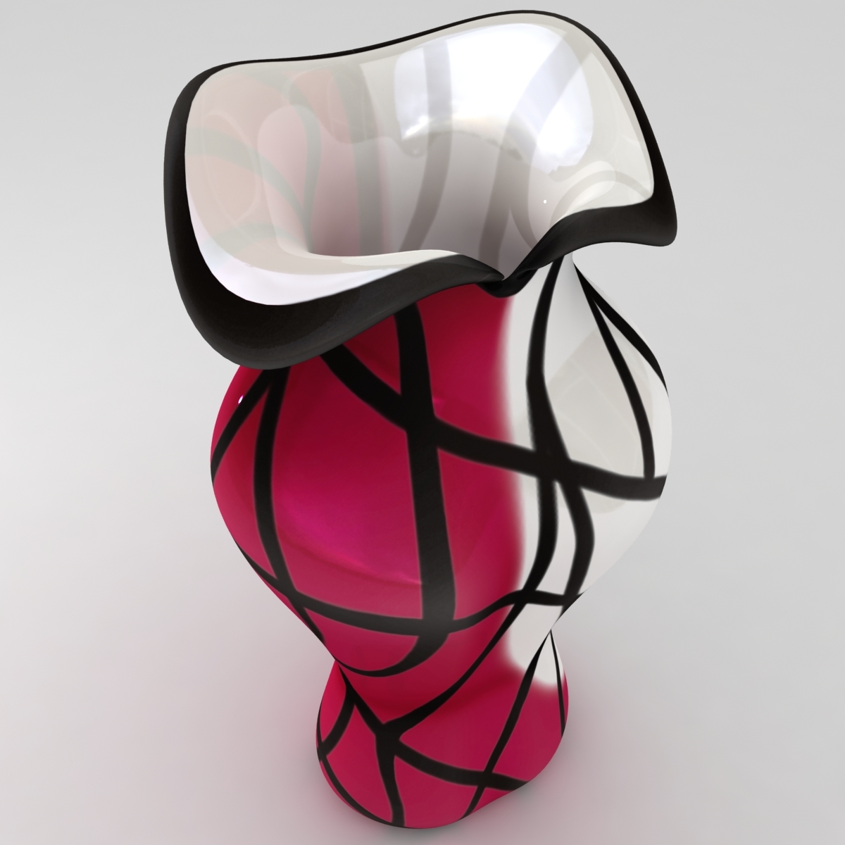 3d realistic human shaped vase model