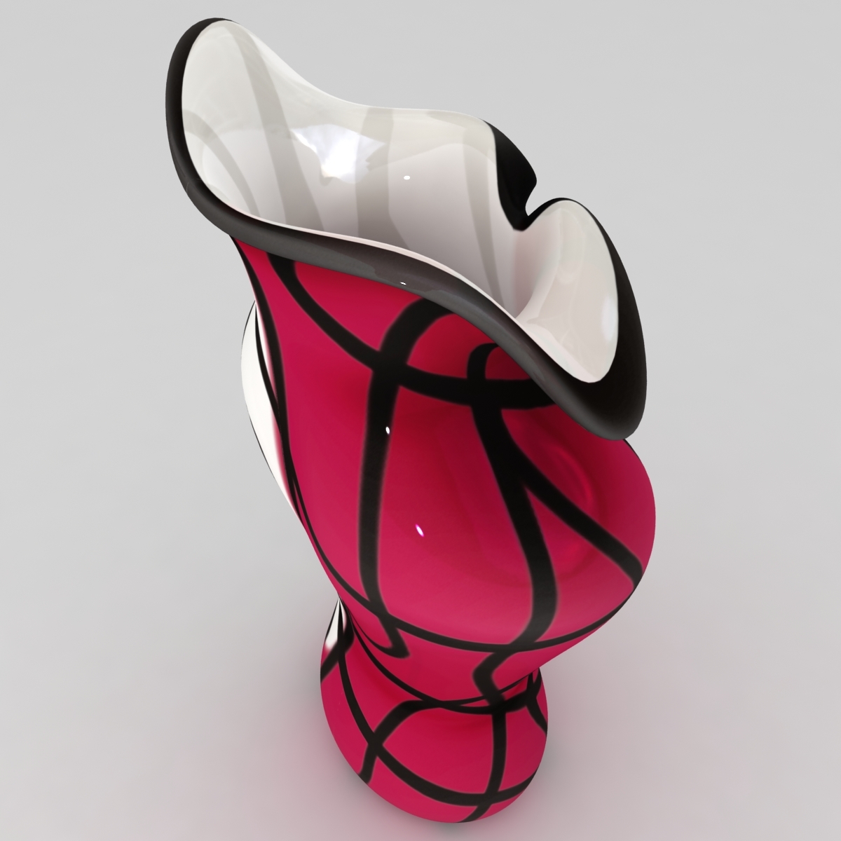 3d realistic human shaped vase model